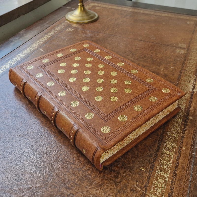 Leather Book - Etsy