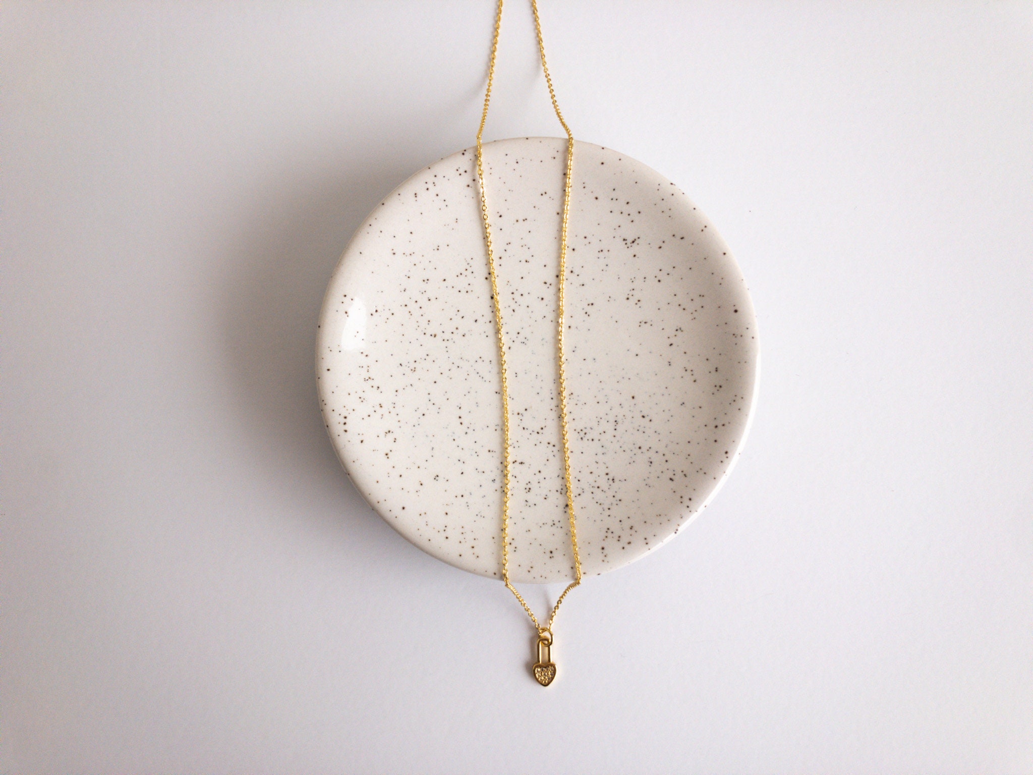 Heart Shape Locker on a 18K Gold Plated Necklace Perfect Gift for a ...