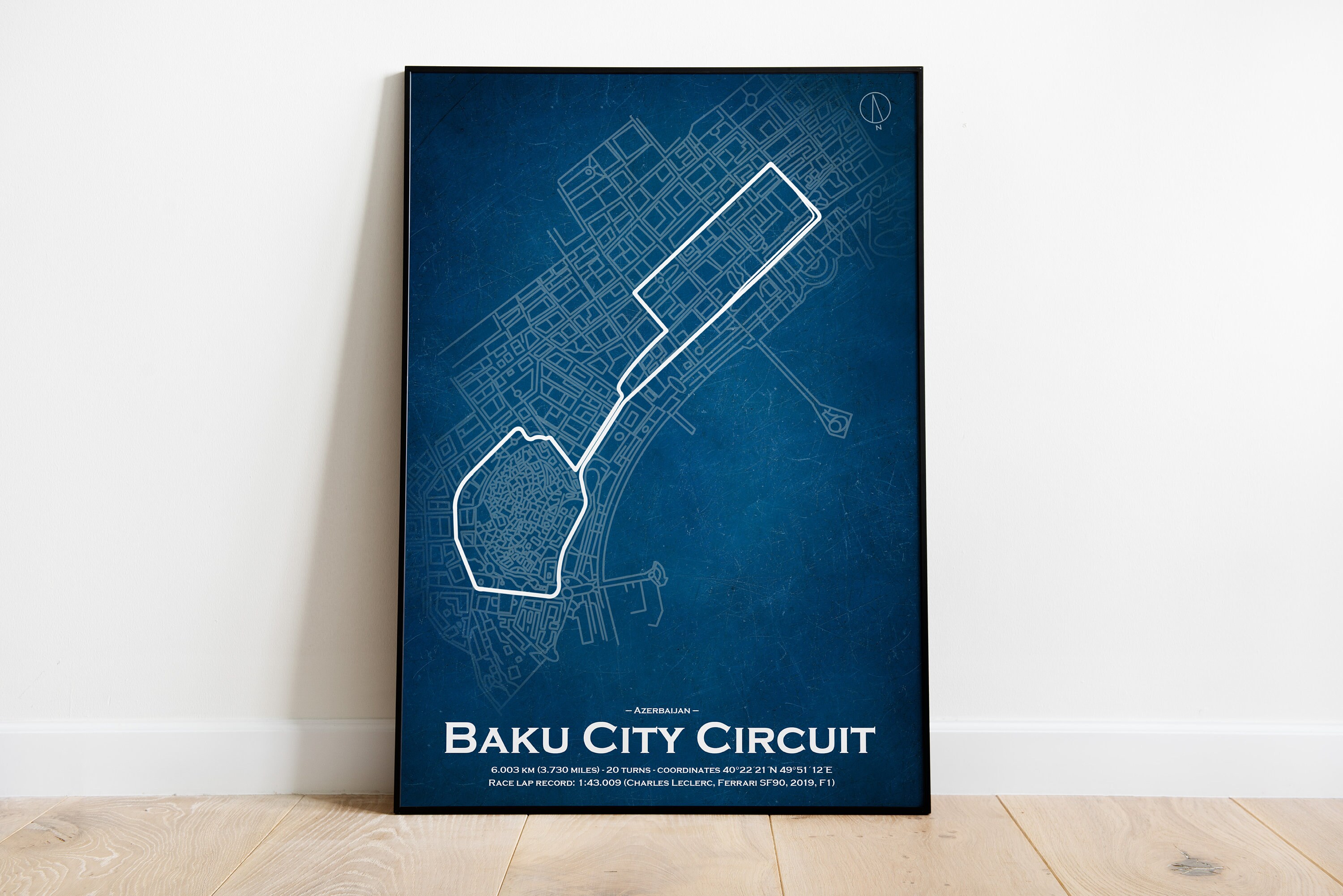 Baku City Circuit F1 Poster, Formula 1 Poster, Formula 1 Print, F1 ...