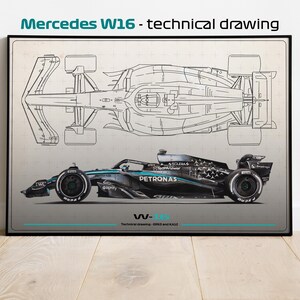 W16 Mercedes Technical, George Russell and Kimi Antonelli, F1, Formula ...