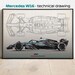 RB19 Red Bull Technical Drawing, Verstappen and Perez F1, Formula-1, F1 ...