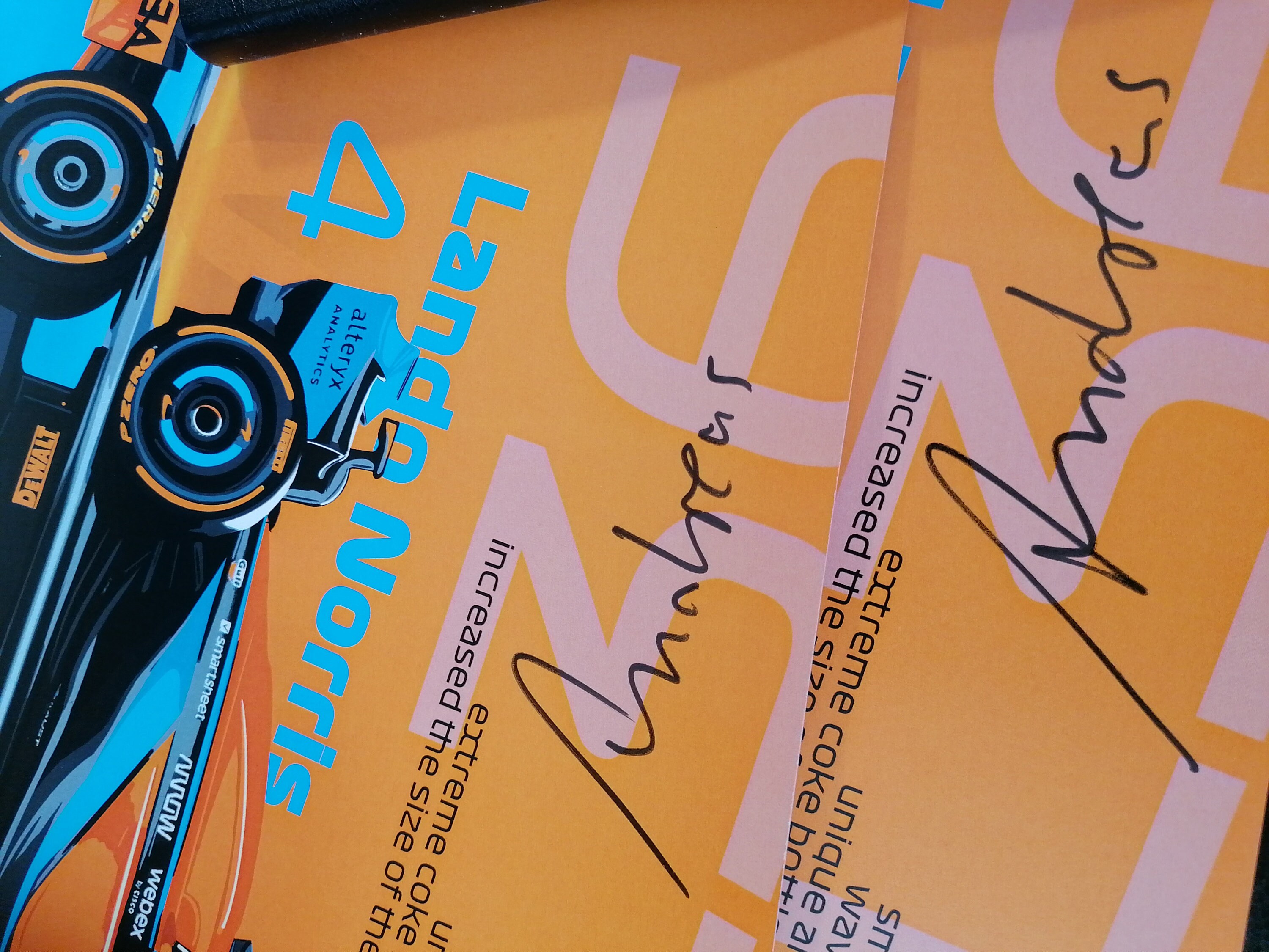 Signed by Daniel Ricciardo MCL36 Mclaren Memorabilia F1 - Etsy