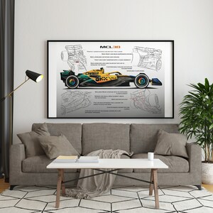 MCL38 Mclaren Technical, Norris, Piastri, F1, Formula-1, F1 Posters, F1 ...