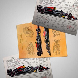 Max Verstappen 2024 Champion Poster, RB20 Red Bull Racing, Verstappen ...