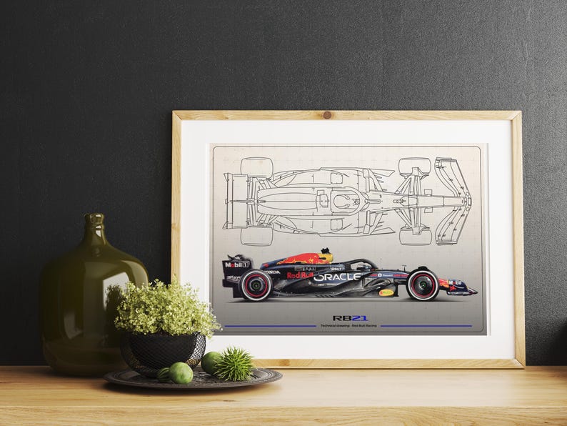 RB21 Red Bull F1 Technical Drawing – Verstappen and Tsunoda ...