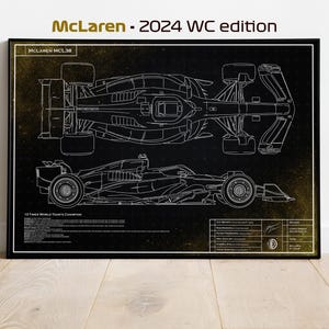 MCL38 Mclaren Technical Blueprint, Lando Norris, Piastri, F1, Formula-1 ...