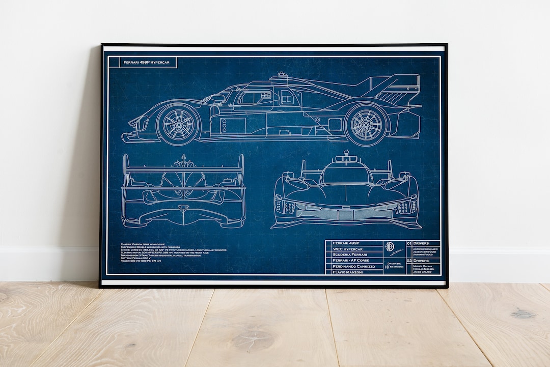 Scuderia Ferrari 499P, Le Mans, F1 Art, Formula 1 Wall Art, Gifts for ...