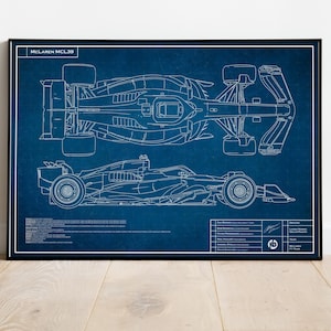 MCL39 Mclaren F1 Technical Blueprint – Norris and Piastri | Kddrawings ...