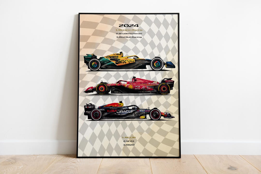 RB20 Red Bull Racing, MCL38 Mclaren, SF24 Ferrari, Verstappen, Norris ...