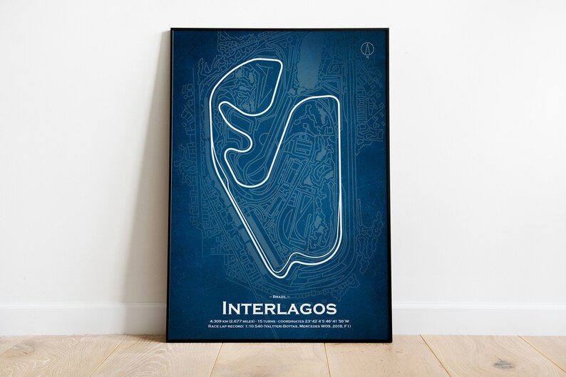 Interlagos Circuit, Brazil GP, F1 Poster, Formula 1 Poster, Formula 1 ...