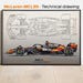 RB19 Red Bull Technical Drawing, Verstappen and Perez F1, Formula-1, F1 ...
