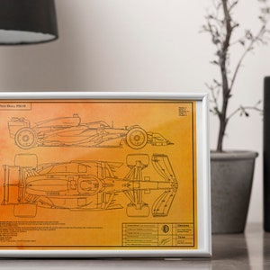 RB19 Red Bull Racing Technical Blueprint, Verstappen, F1, Formula-1, F1 ...