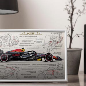 Max Verstappen 2024 Champion Poster, RB20 Red Bull Racing, Verstappen ...