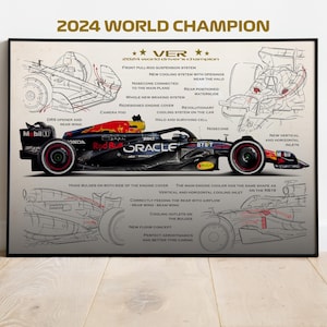 RB20 Red Bull Technical Drawing, Verstappen and Perez F1, Formula-1, F1 ...