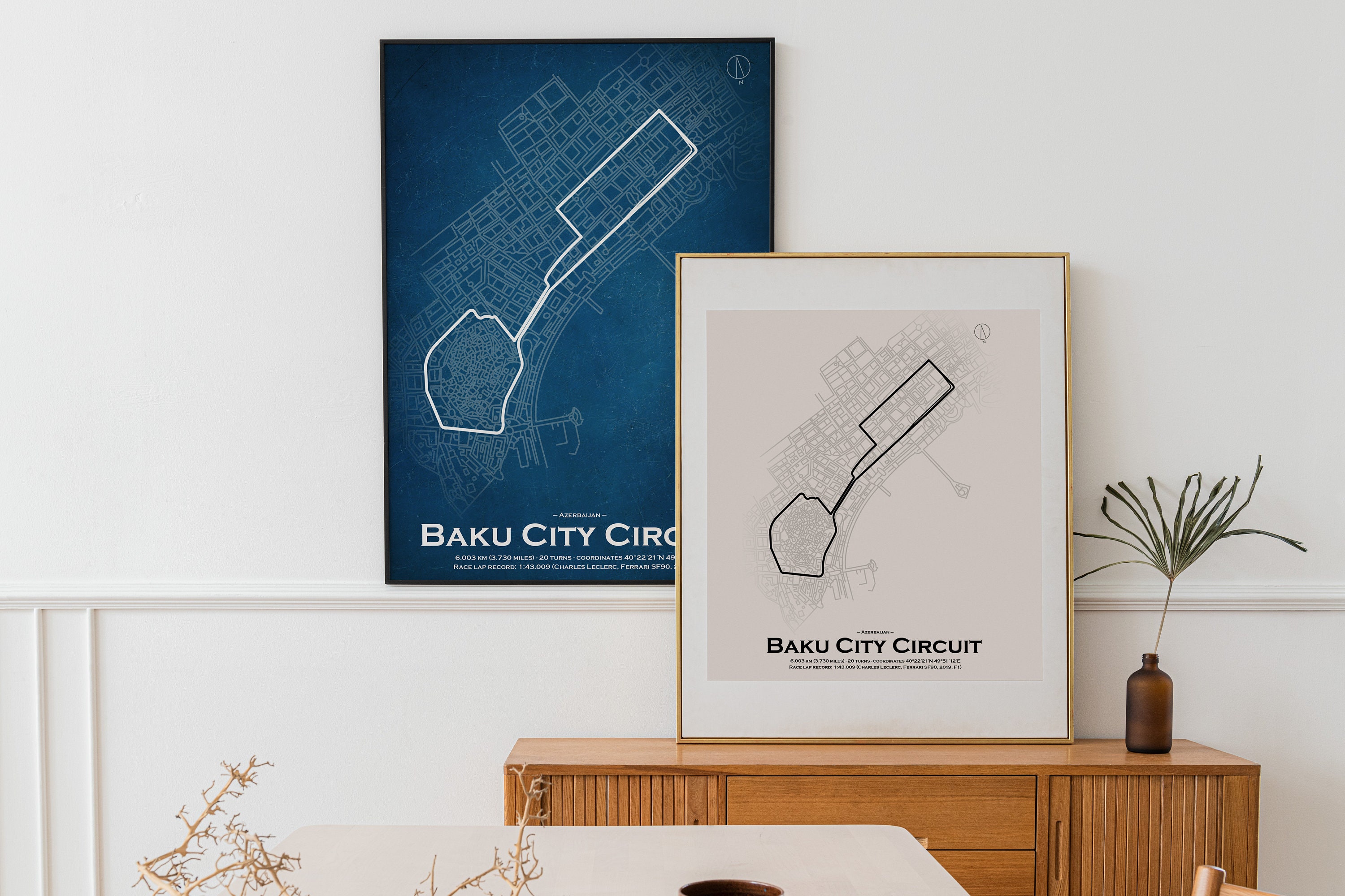 Baku City Circuit F1 Poster, Formula 1 Poster, Formula 1 Print, F1 ...
