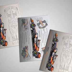 MCL39 Mclaren F1 Technical Blueprint Drawing – Norris and Piastri ...