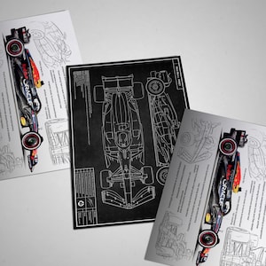 RB21 Red Bull Racing Technical Blueprint, Verstappen Lawson F1, Formula ...