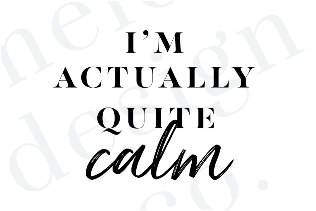 Ich bin eigentlich ganz ruhig PNG Grafik-T-Shirt Zitate Digitaler ...