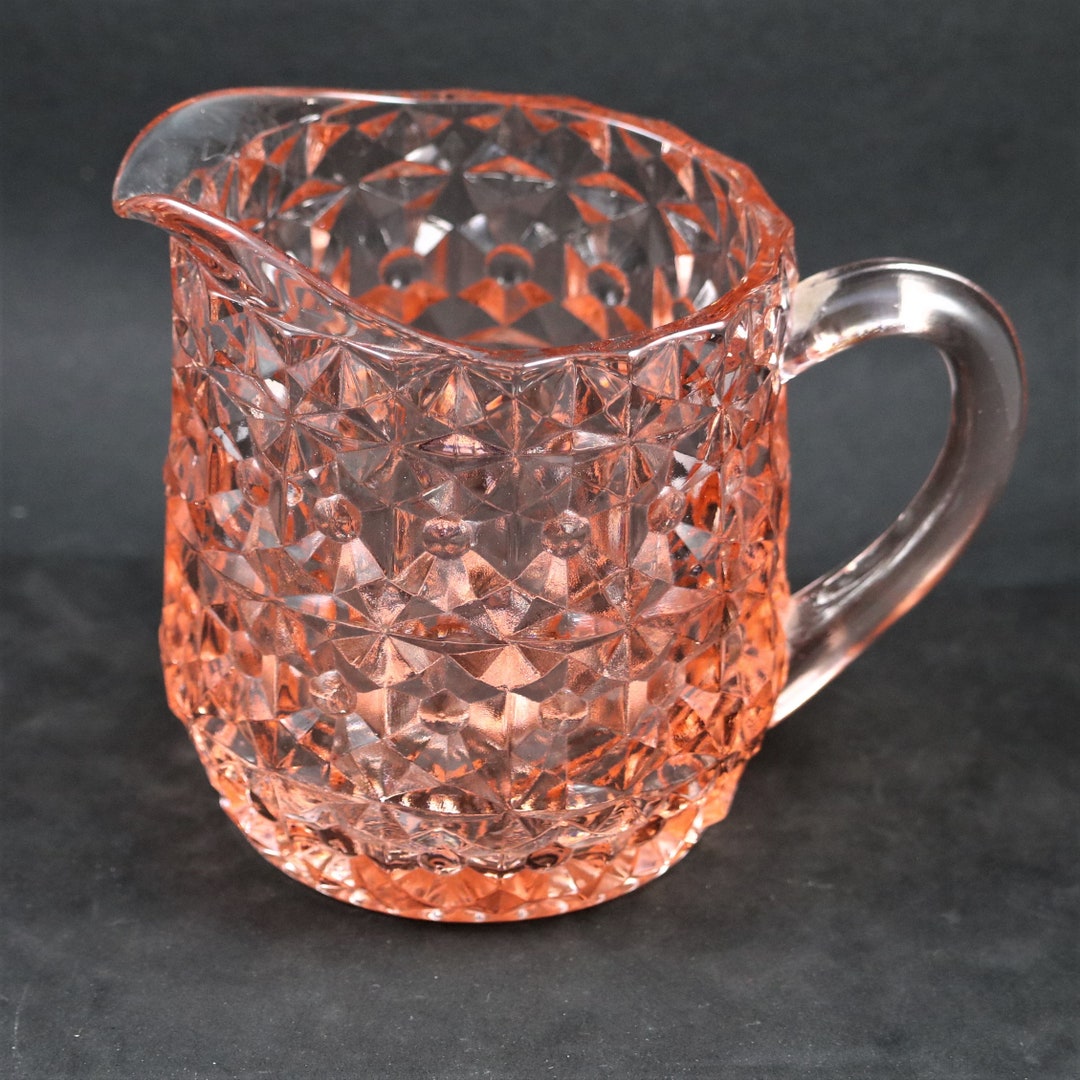 Jeannette, Holiday Aka Buttons & Bows, Pink, 16 Oz, Milk Pitcher, Made ...