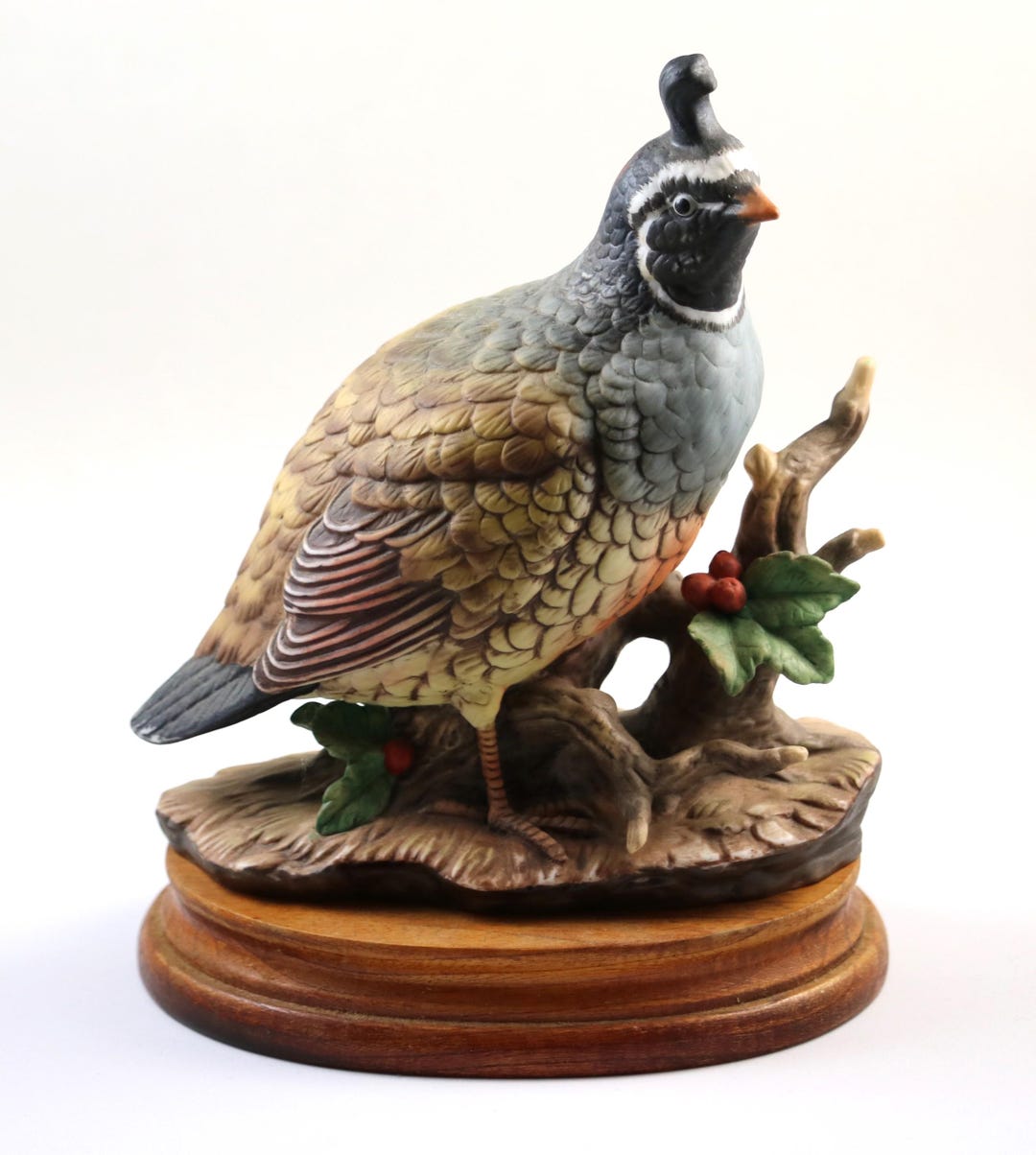 Quail Figurine, Master Piece Porcelain by Homoco 1981, 6 3/4 Tall - Etsy