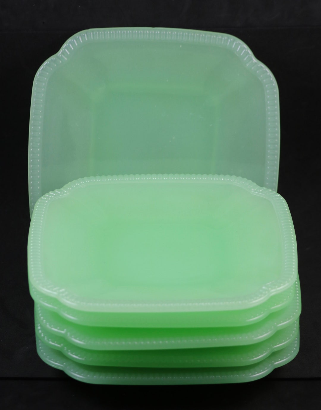 Set of 6, Jadeite, 6, Square, Plates - Etsy
