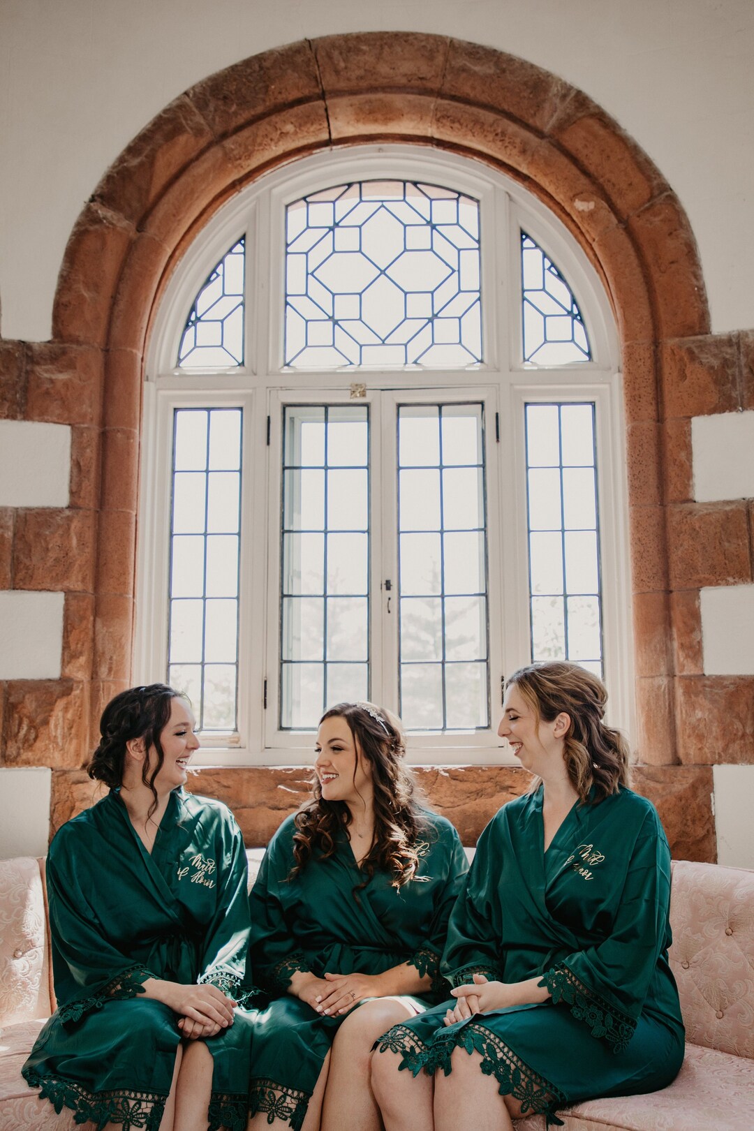 Emerald Green Bridesmaid Robes, Bridesmaid Gifts, Bridesmaid Proposal ...