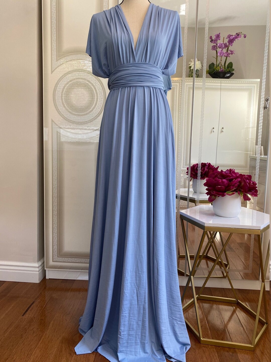PERIWINKLE Bridesmaid Dress, Bridesmaid Dress, Infinity Dress, Floor ...