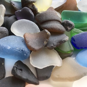 Large Sea Glass Beach Glass Ocean Tumbled Sea Glass Frosty Sea Glass ...