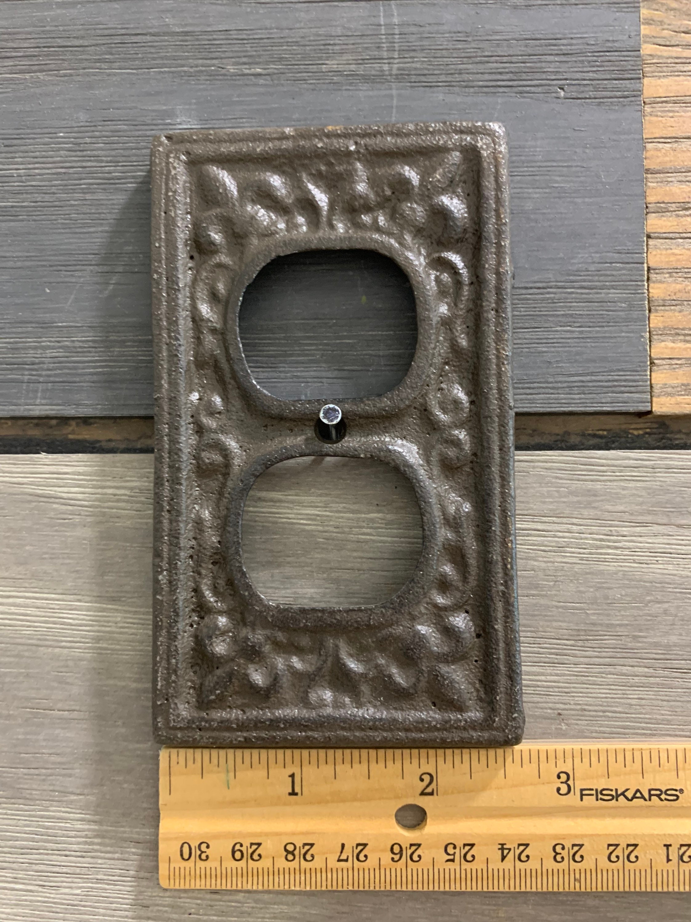 Cast Iron Outlet Cover, Decorative Outlet Cover, Cast Iron Outlet Plate ...