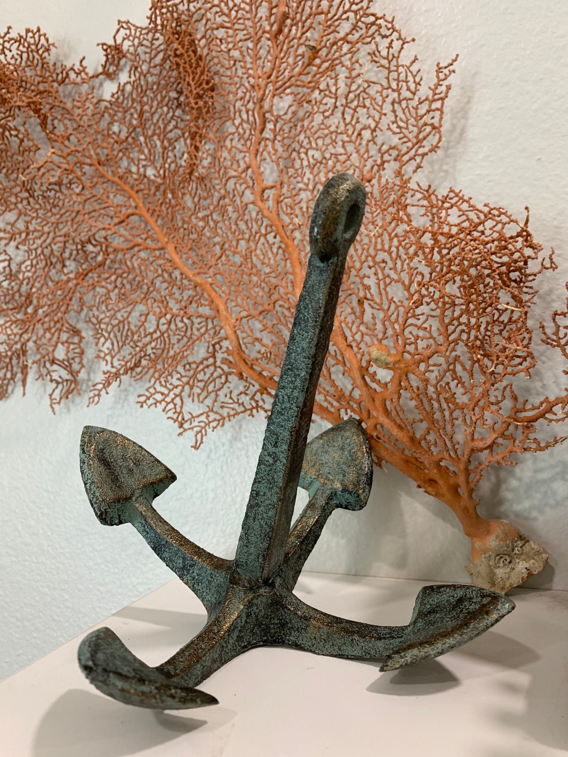 Cast Iron Patina Anchor Home Decor Beach Decor Coastal | Etsy