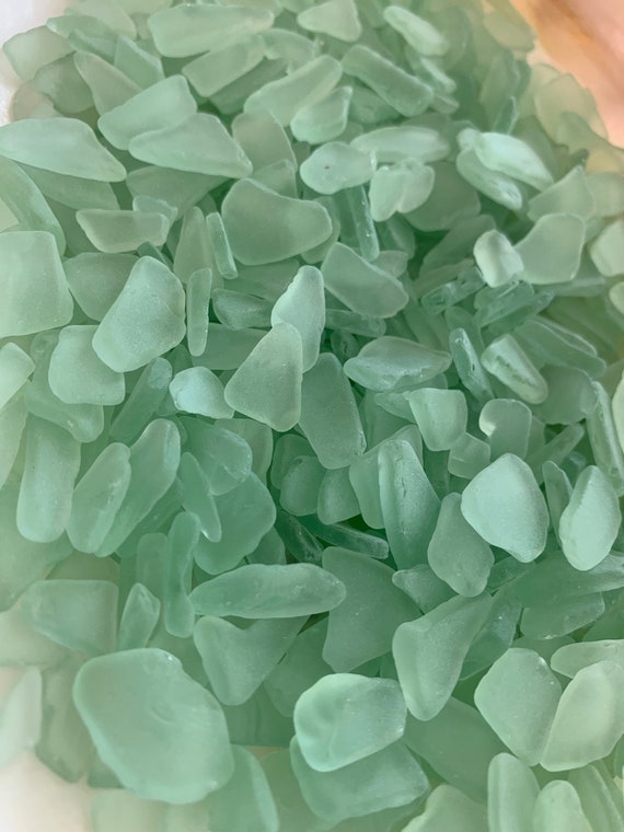 Collectibles Real aqua sea glass 2 pieces Genuine pale blue beach glass ...