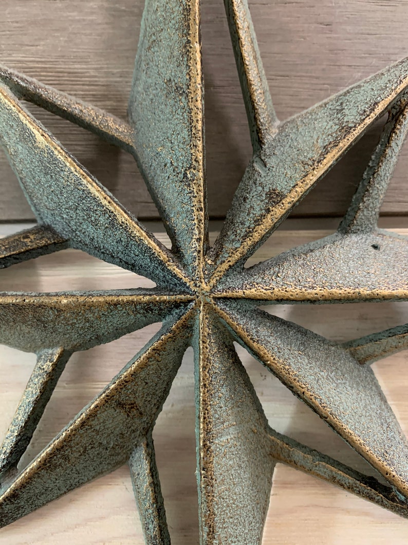 Compass Rose Cast Iron Patina North South East West Home | Etsy