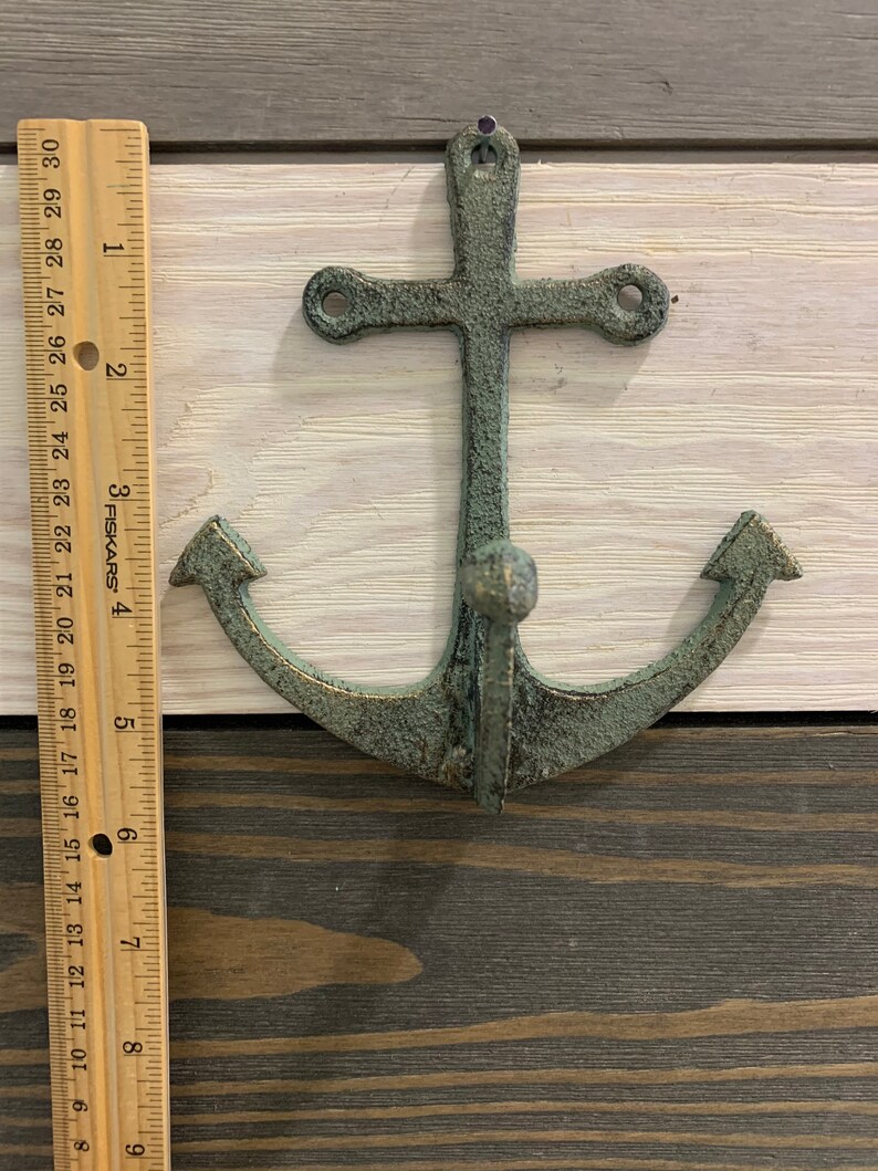 Cast Iron Patina Wall Anchor Home Decor Beach Decor - Etsy