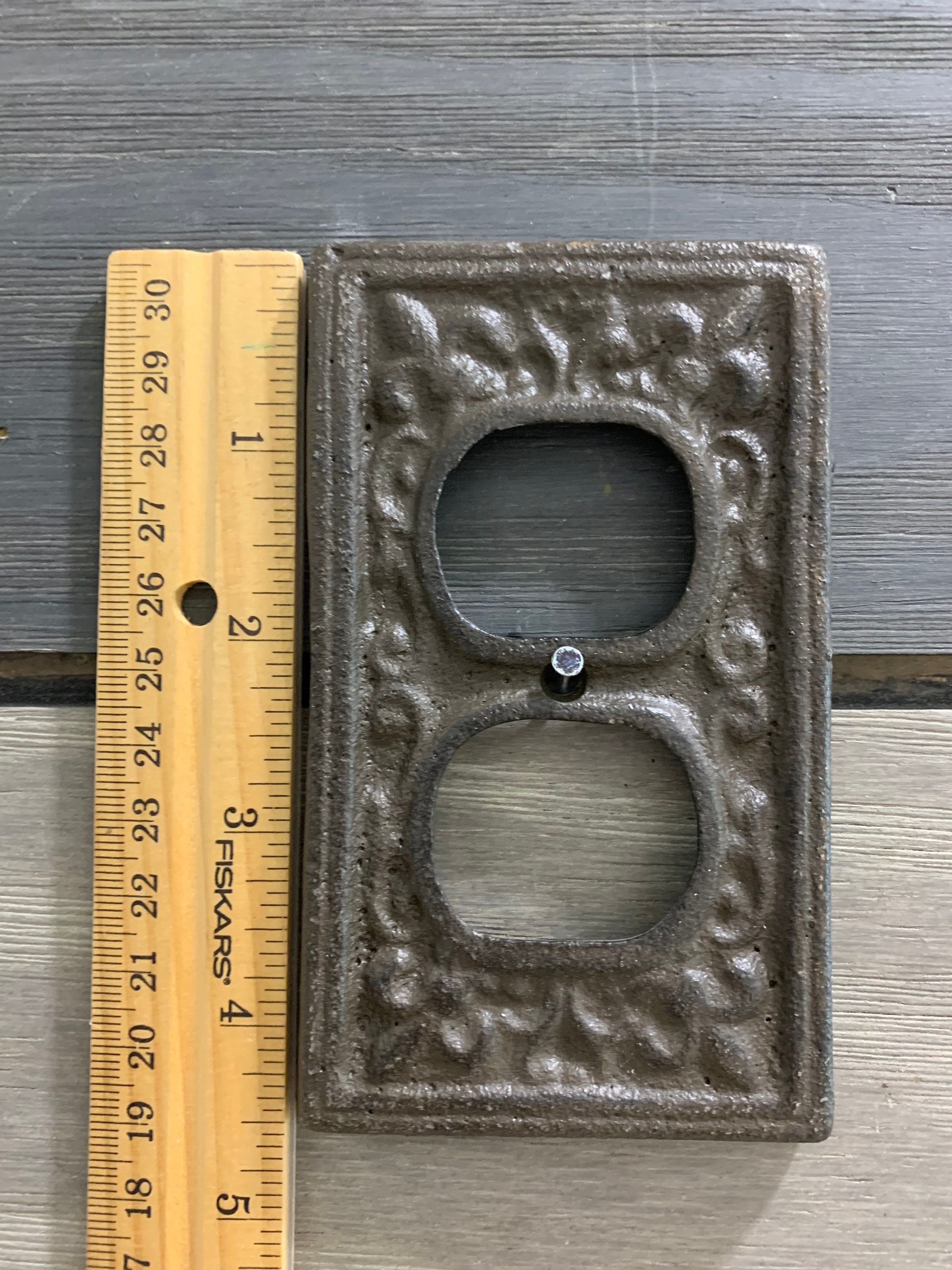 Cast Iron Outlet Cover, Decorative Outlet Cover, Cast Iron Outlet Plate ...