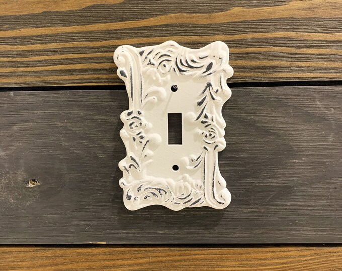 Cast Iron Switch Plate Cover, Vintage Style Cast Iron, Metal Switch ...