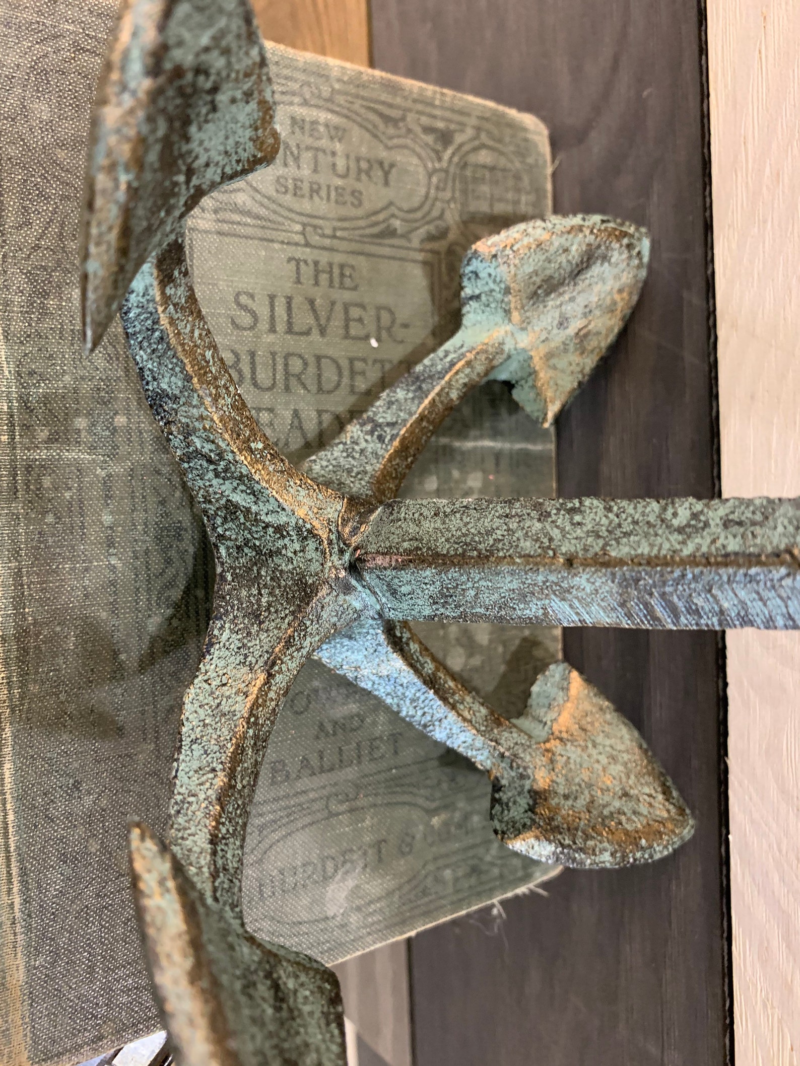 Cast Iron Patina Anchor - Home Decor - Beach Decor - Coastal - Nautical ...