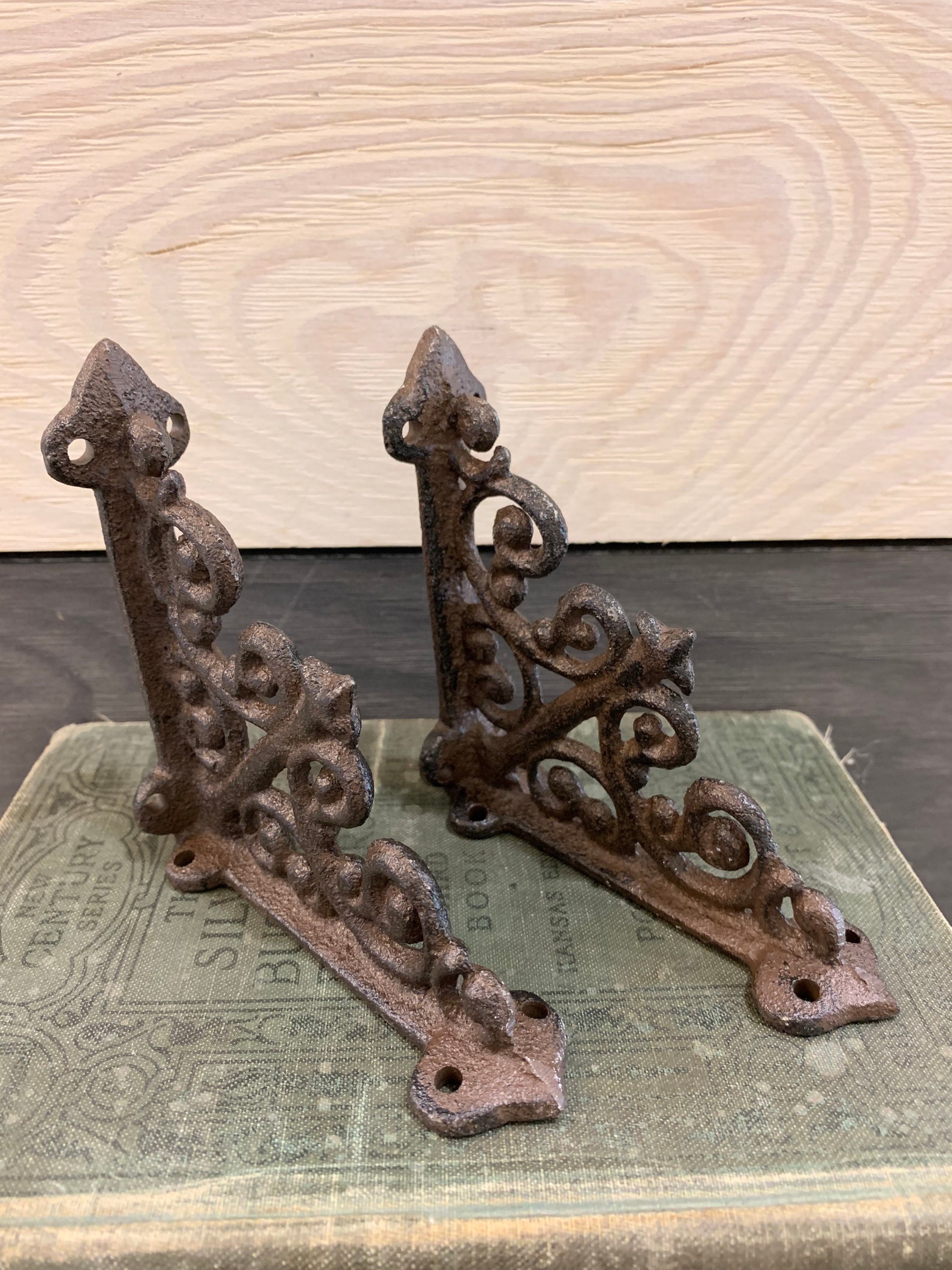 Cast Iron Shelf Bracket Rustic Iron Shelf Brackets Antique - Etsy