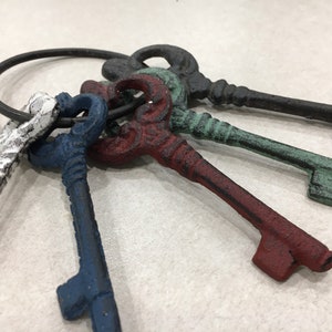 Cast Iron Colorful Keys Decor - Home Decor - Cast Iron - Castiron ...