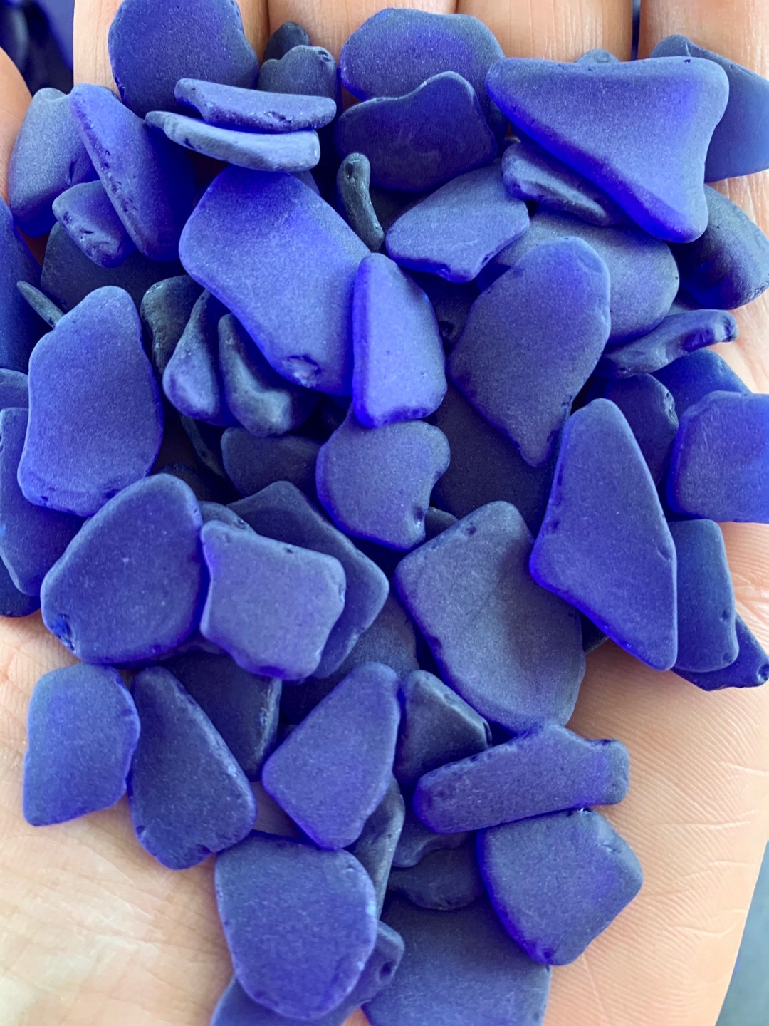 Cobalt Blue Sea Glass Beach Glass Ocean Tumbled Sea Glass Bulk Pieces ...