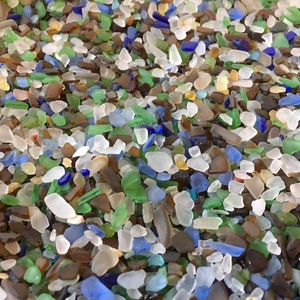 Micro Extra Small Tiny Sea Glass Frosty Beach Glass Ocean Tumbled Beach ...
