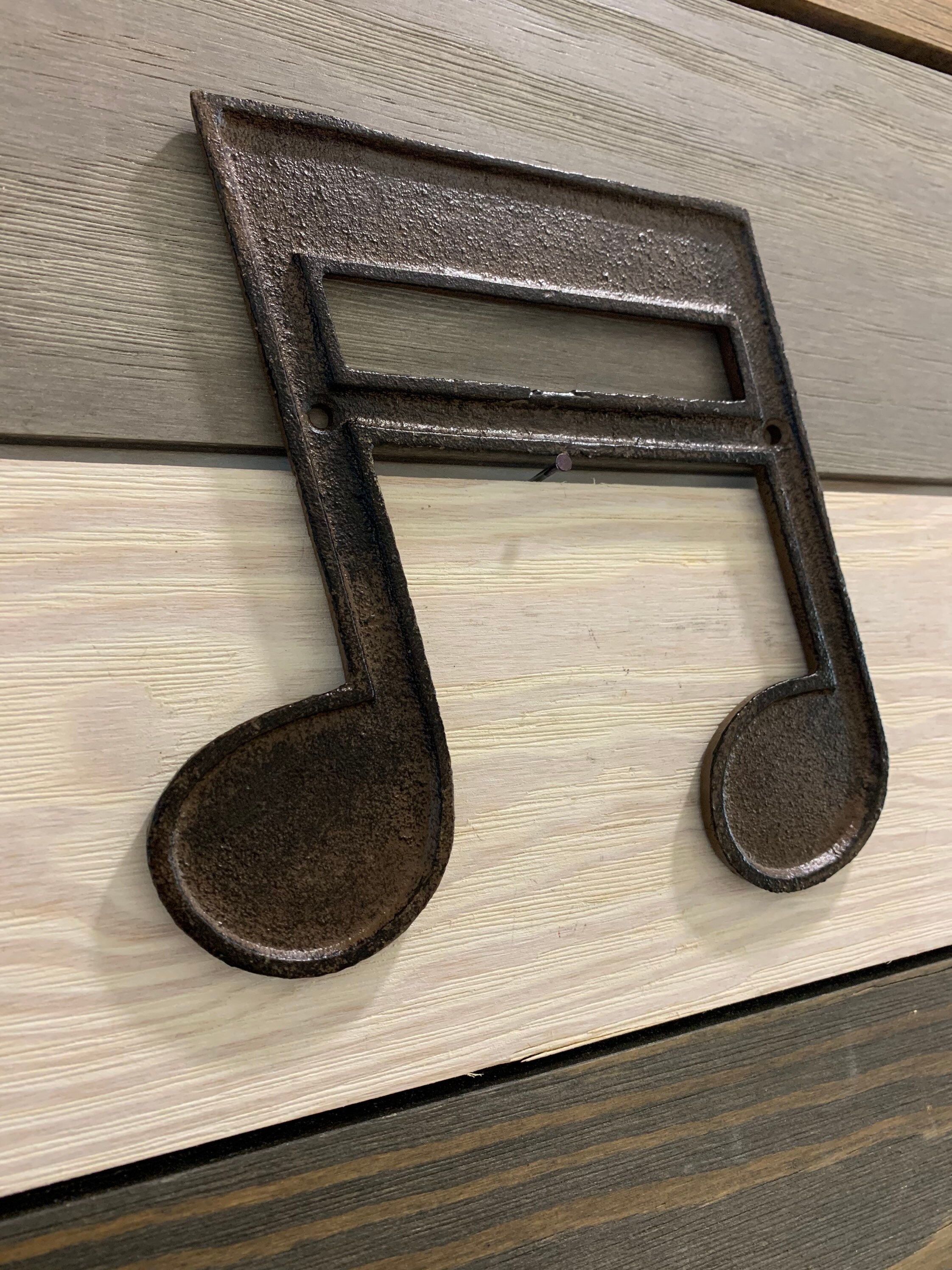 Music Note Cast Iron Metal Music Note Music Iron Note Music - Etsy