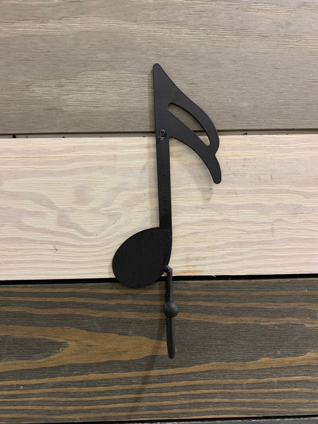 Music Note Metal Wall Hook, Wall Decor, Music Lover Themed Decor, Music ...