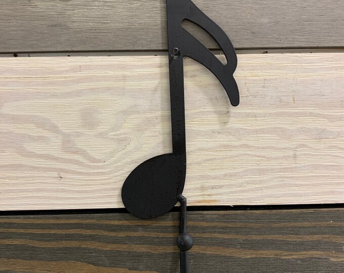 Music Note Metal Wall Hook, Wall Decor, Music Lover Themed Decor, Music ...