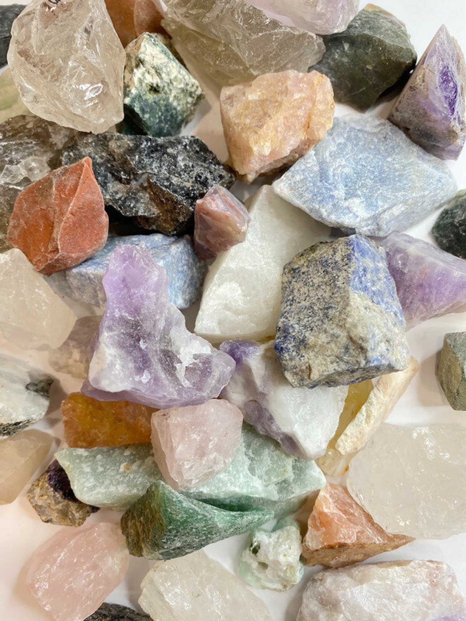 Rough Raw Gemstone Mixed Crystals in Assorted Sizes Gems - Etsy