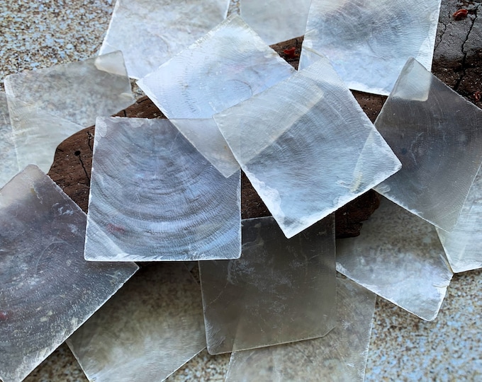Capiz Shell Square, 2” Square Capiz, Flat Shells ,natural Cream Capiz ...