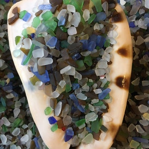 Micro Extra Small Tiny Sea Glass Frosty Beach Glass Ocean Tumbled Beach ...