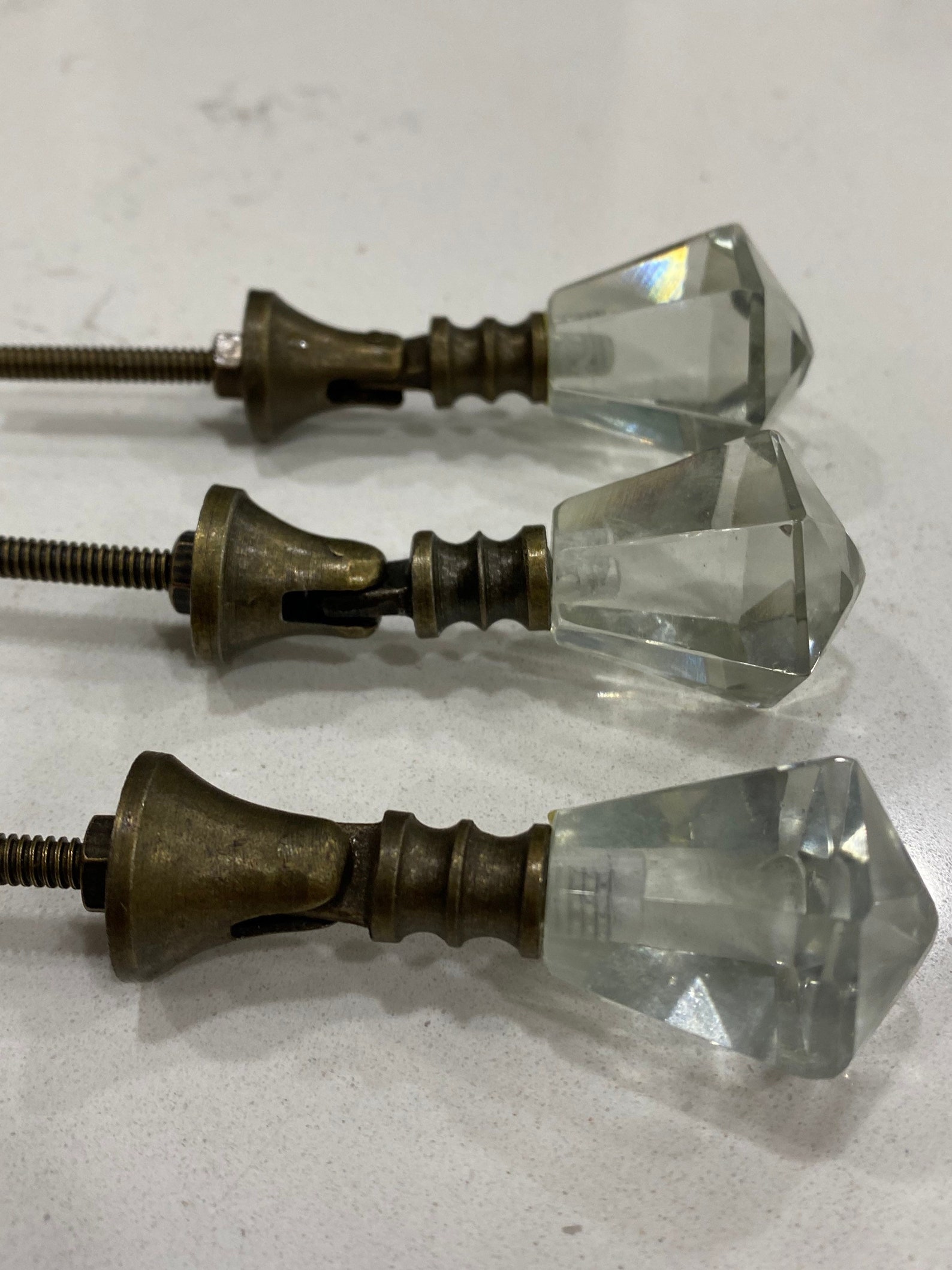 Glass Teardrop Knob, Elegant Metal Kbob, Glass Knob Dresser Pull ...