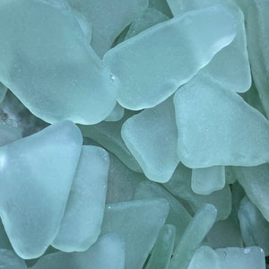 Large Aqua Light Aqua Sea Glass Jewelry Sea Glass Ocean Glass Tumbled ...