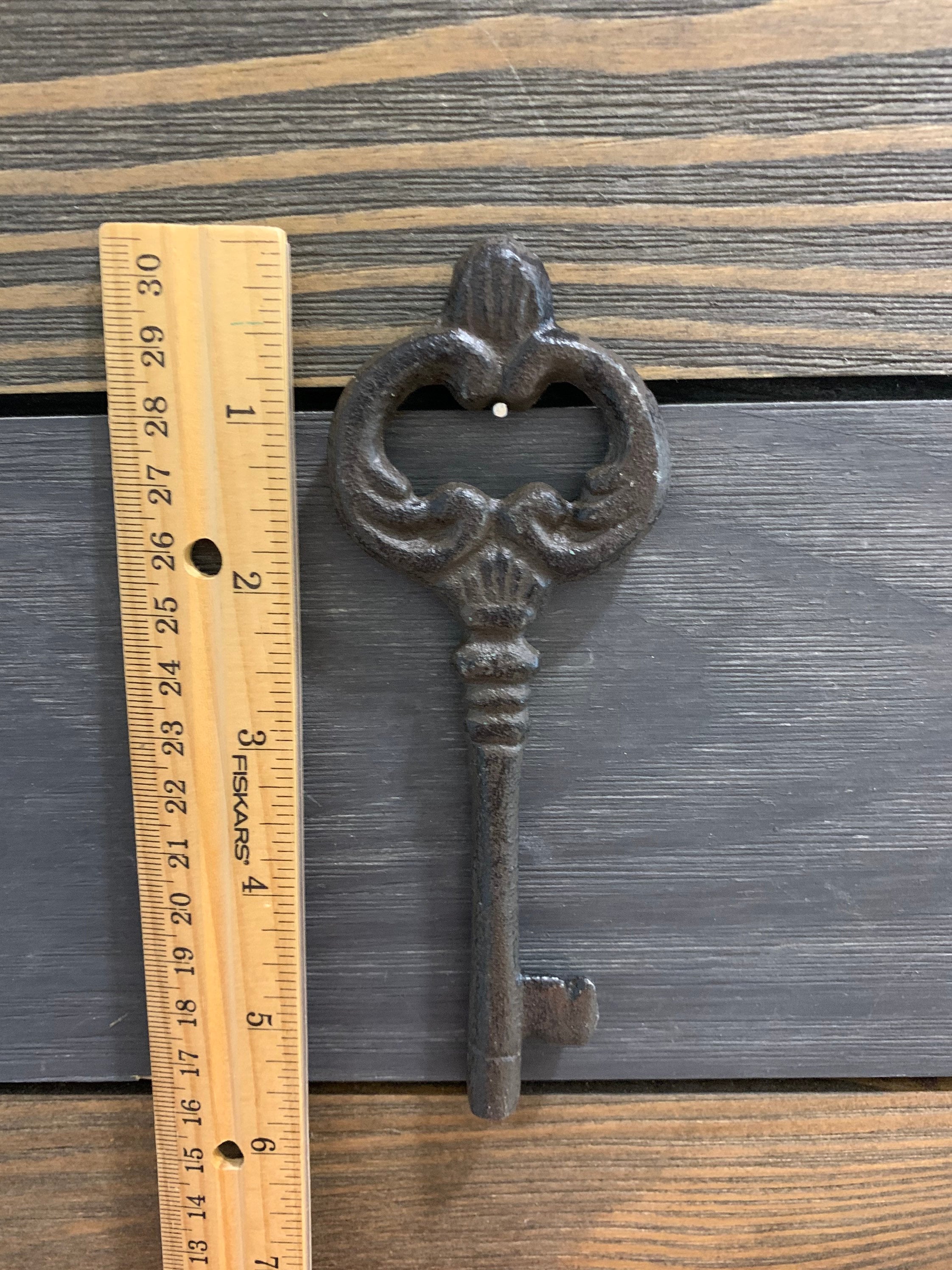 Cast Iron Colorful Key Rustic Vintage Key Beautiful Skeleton | Etsy