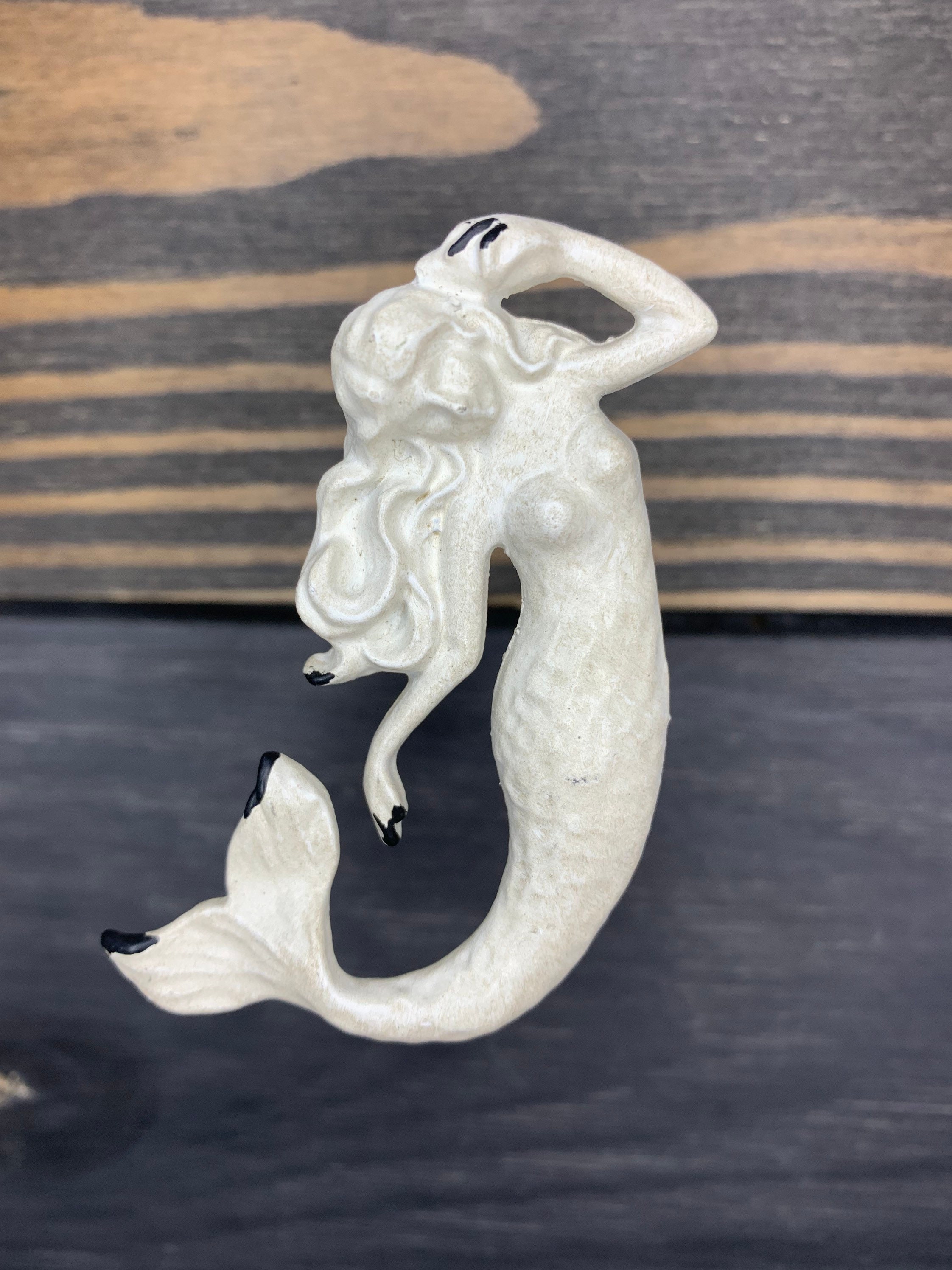 Mermaid Metal Knob Shabby-chic Knob Drawer Knob Mermaid | Etsy